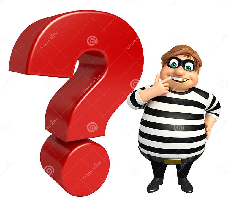 Thief with stock illustration. Illustration of felon - 77520759