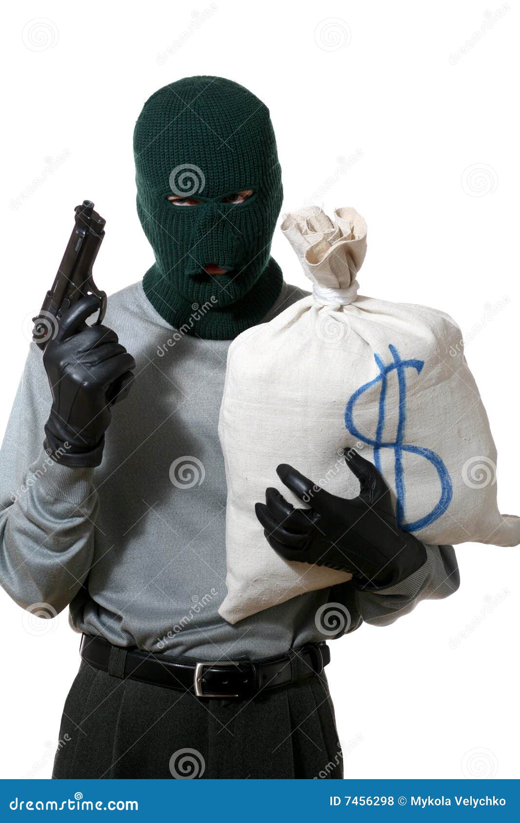Thief with sack stock photo. Image of sack, wealth, criminal - 7456298