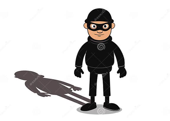 Thief Silhouette and Shadow-016 Stock Vector - Illustration of stealth ...