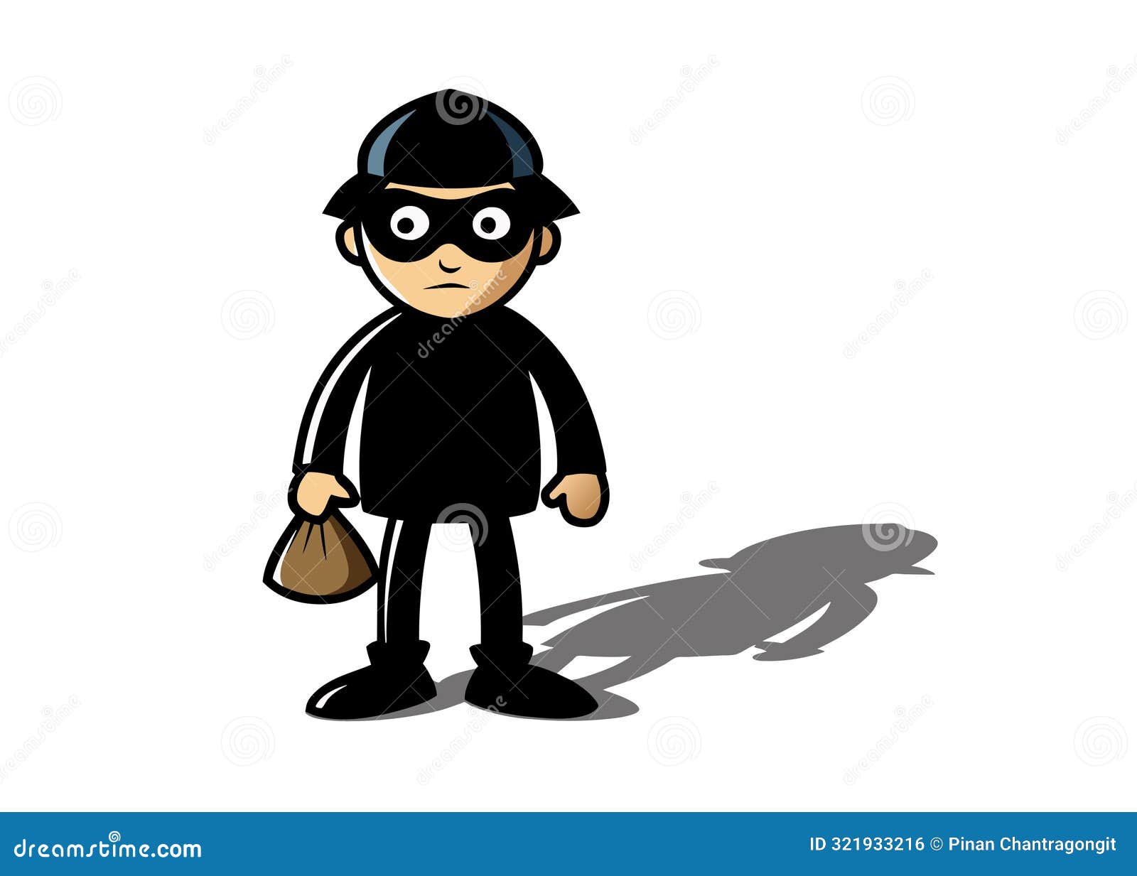 Thief Silhouette and Shadow-012 Stock Vector - Illustration of illegal ...