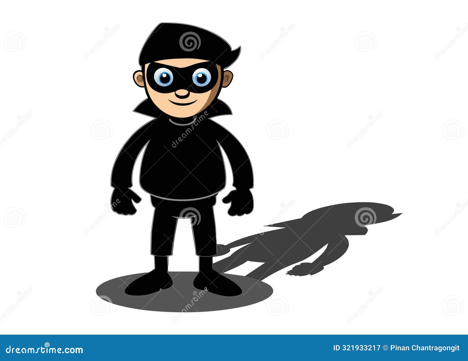 Thief Silhouette and Shadow-013 Stock Vector - Illustration of ...