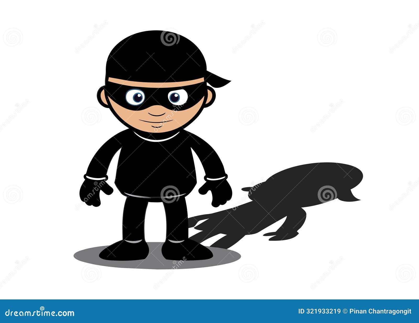 Thief Silhouette and Shadow-014 Stock Vector - Illustration of ...
