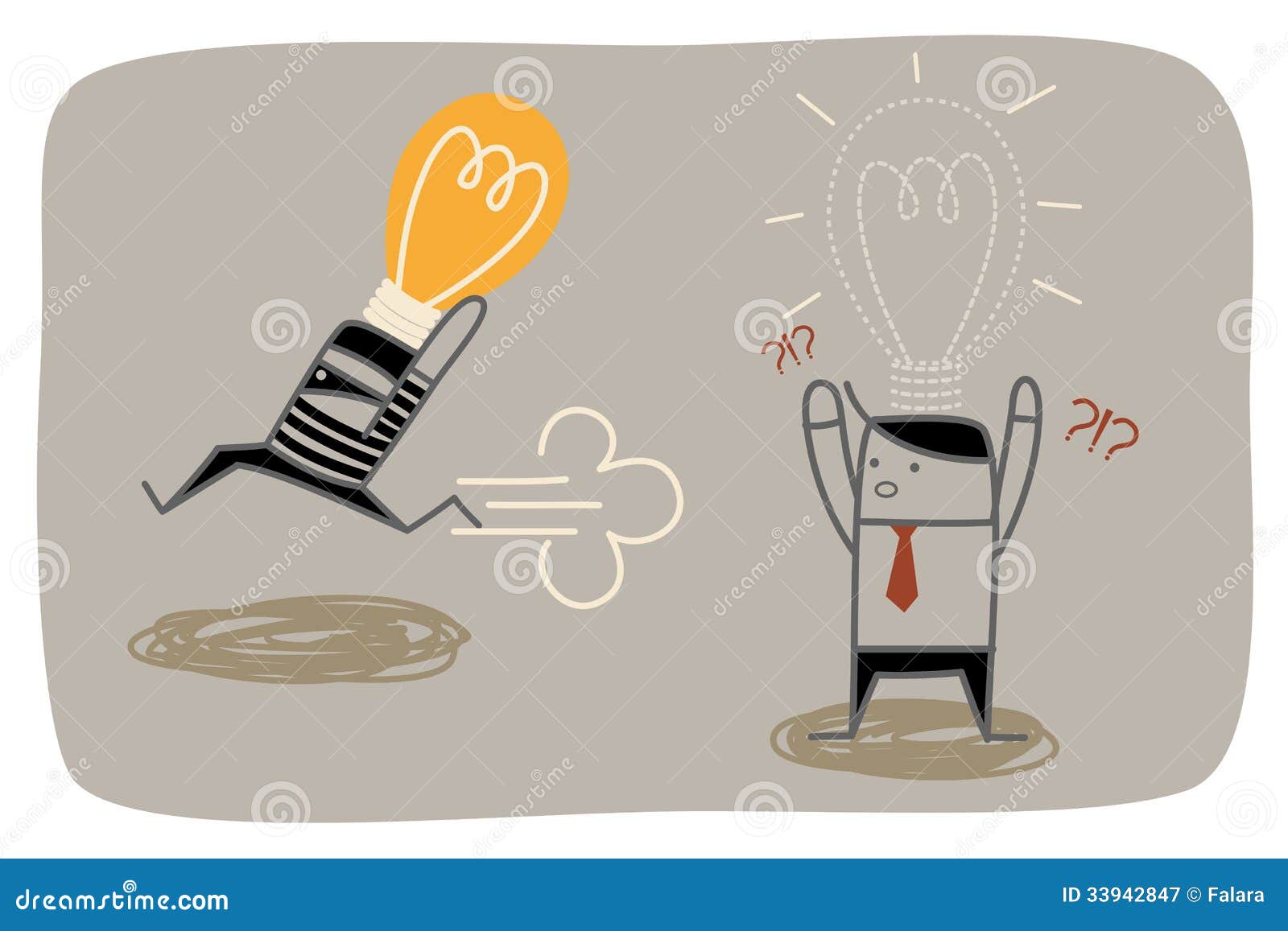 Thief Steal Business Man Idea Stock Vector - Illustration of ...