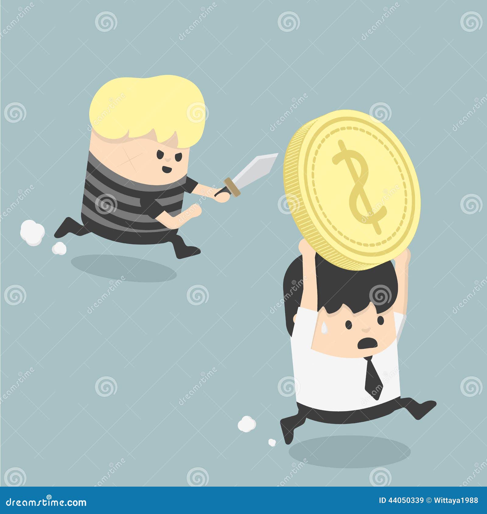 Thief stealing stock vector. Illustration of prisoner - 44050339