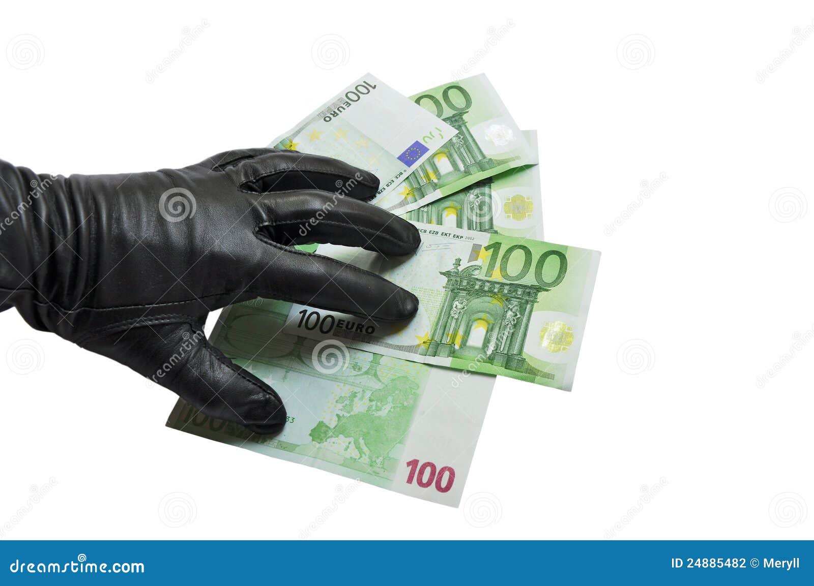 Thief stealing money stock photo. Image of leather, hand - 24885482