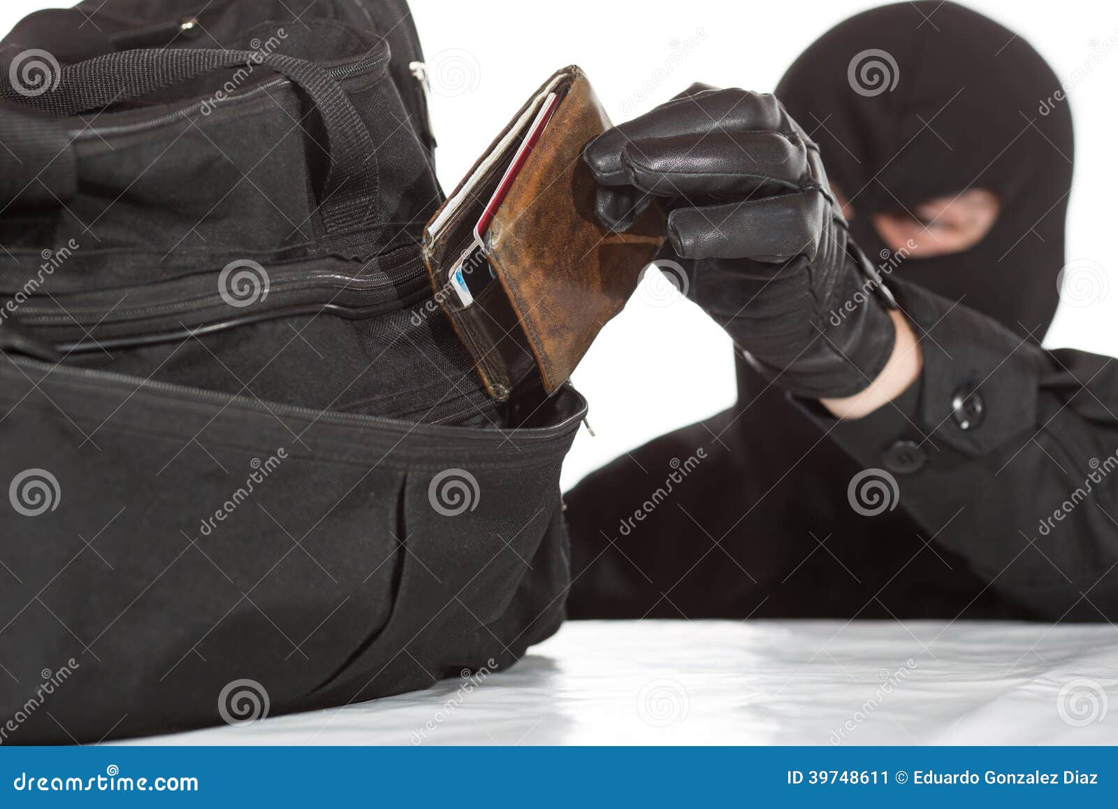 Thief stealing a wallet stock image. Image of black, copyspace - 39748611