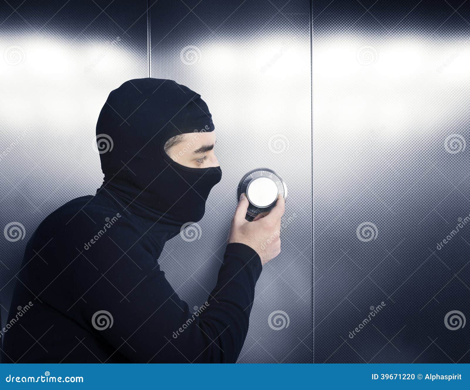 Thief tries to open a safe stock photo. Image of burglary - 39671220