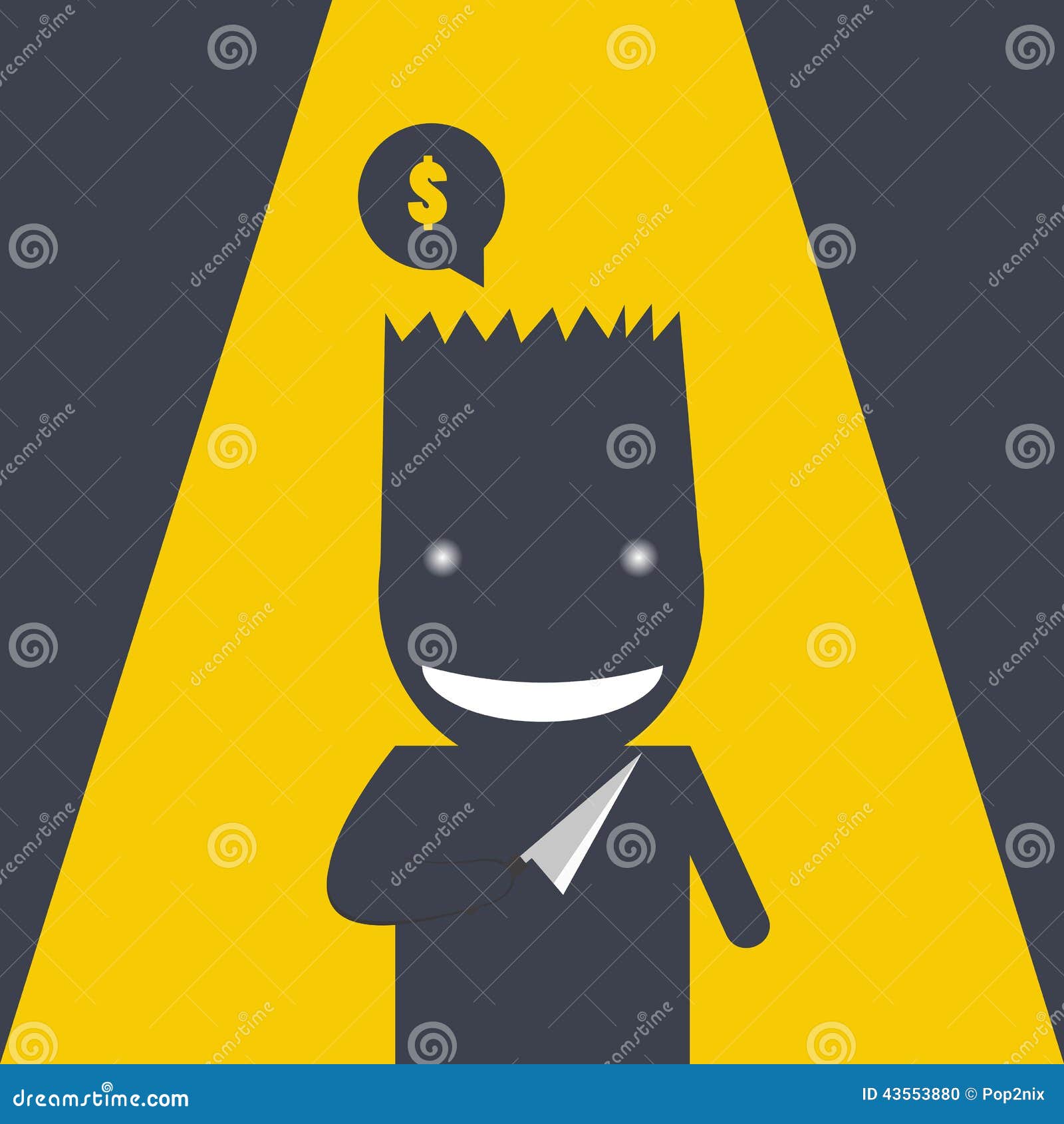 Thief stock vector. Illustration of cartoon, bright, head - 43553880