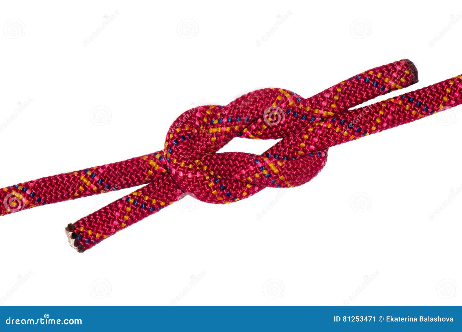 Thieves knot red rope stock image. Image of ocean, navy - 81253471
