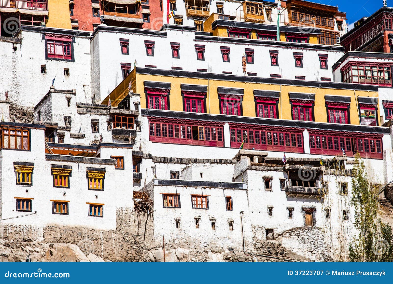Thiksey Monastery, Ladakh,India Stock Image - Image of architecture ...