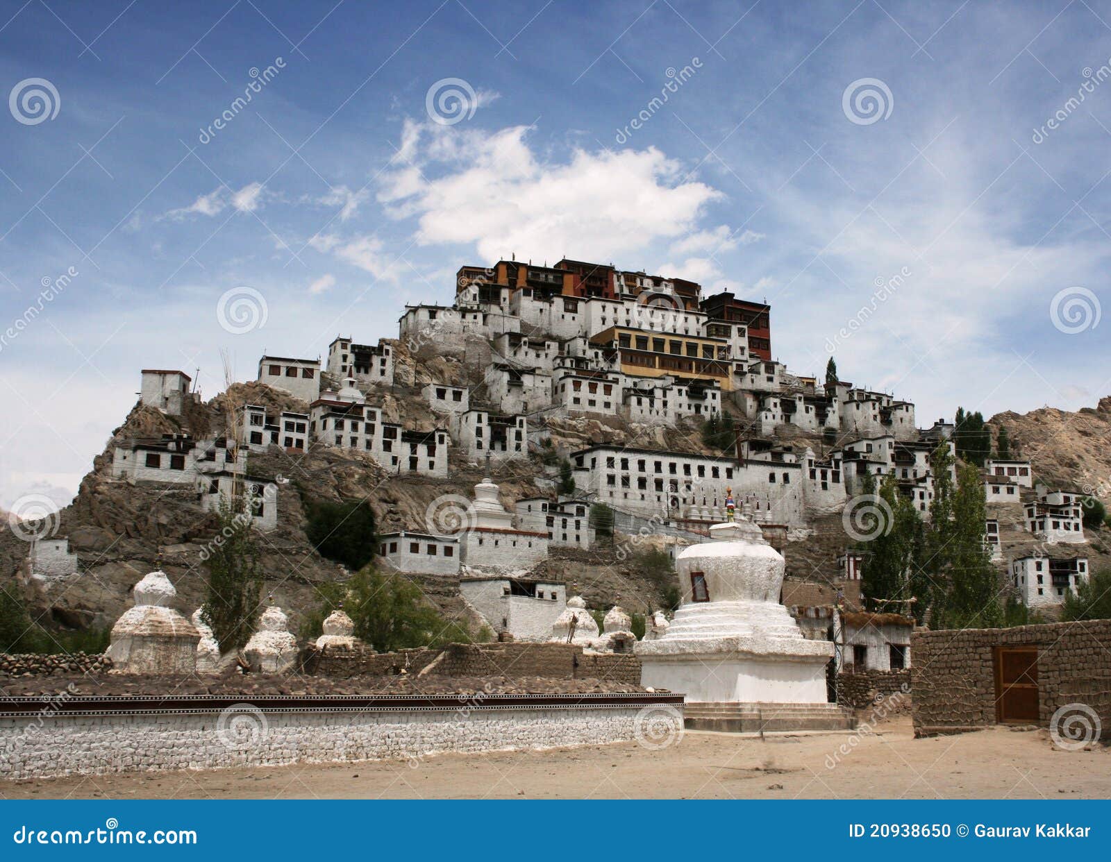 Thiksey Monestary, Leh stock photo. Image of rock, monastery - 20938650