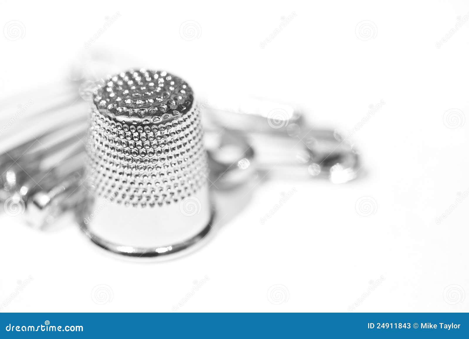 Thimble stock image. Image of tool, traditional, single - 24911843