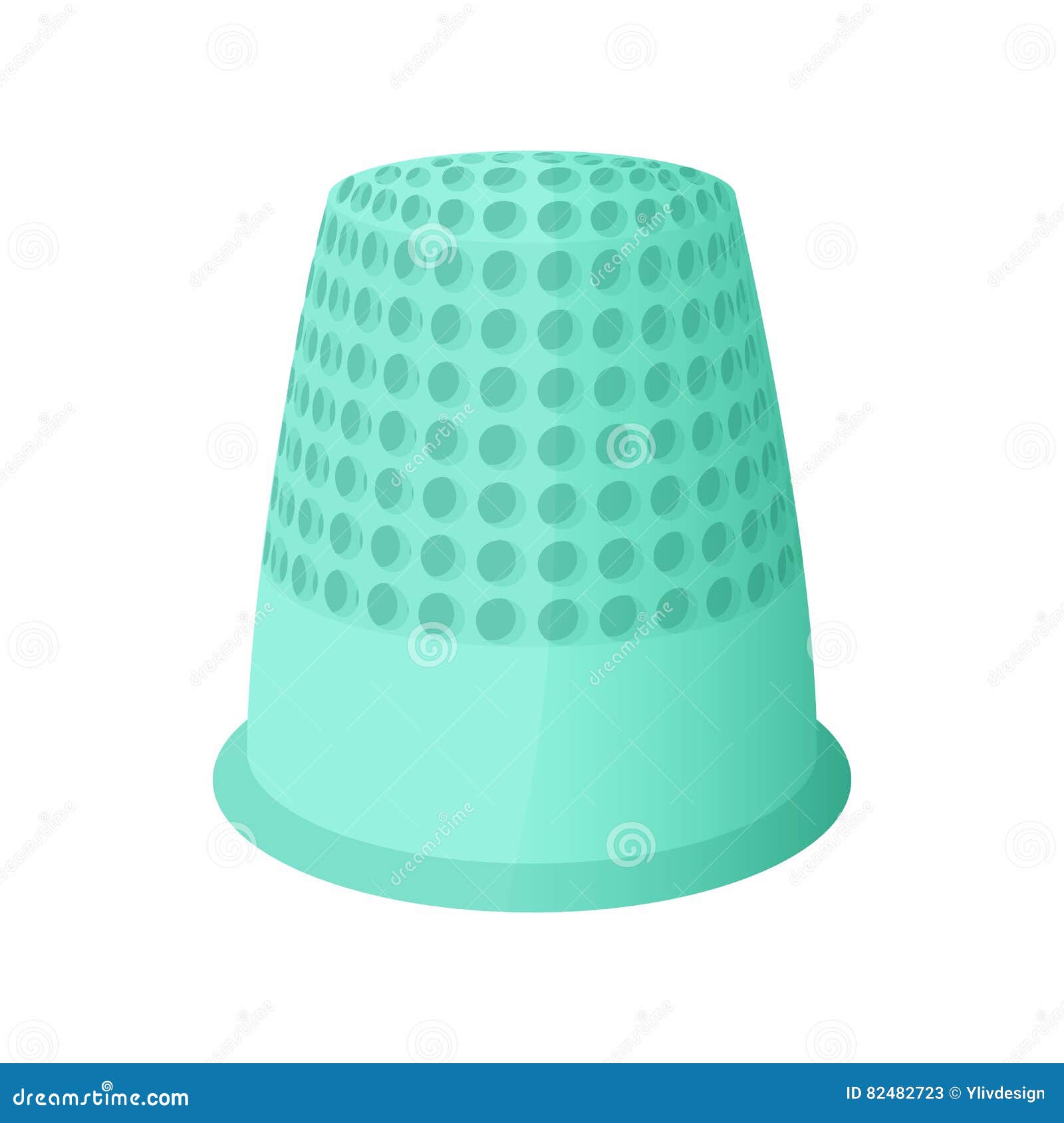 Thimble Icon, Cartoon Style Stock Vector - Illustration of icon ...