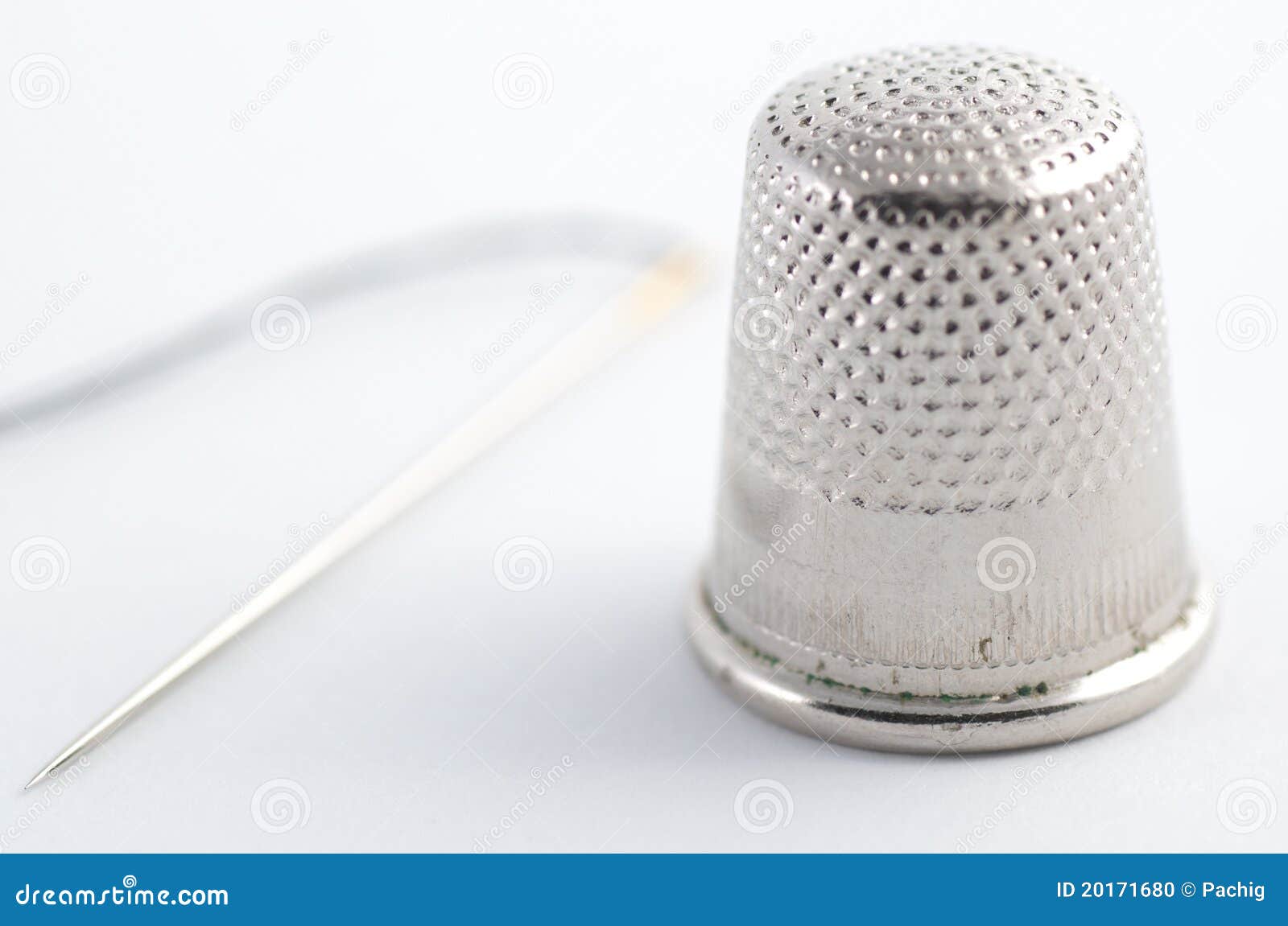Thimble and needle stock photo. Image of repair, fashion - 20171680
