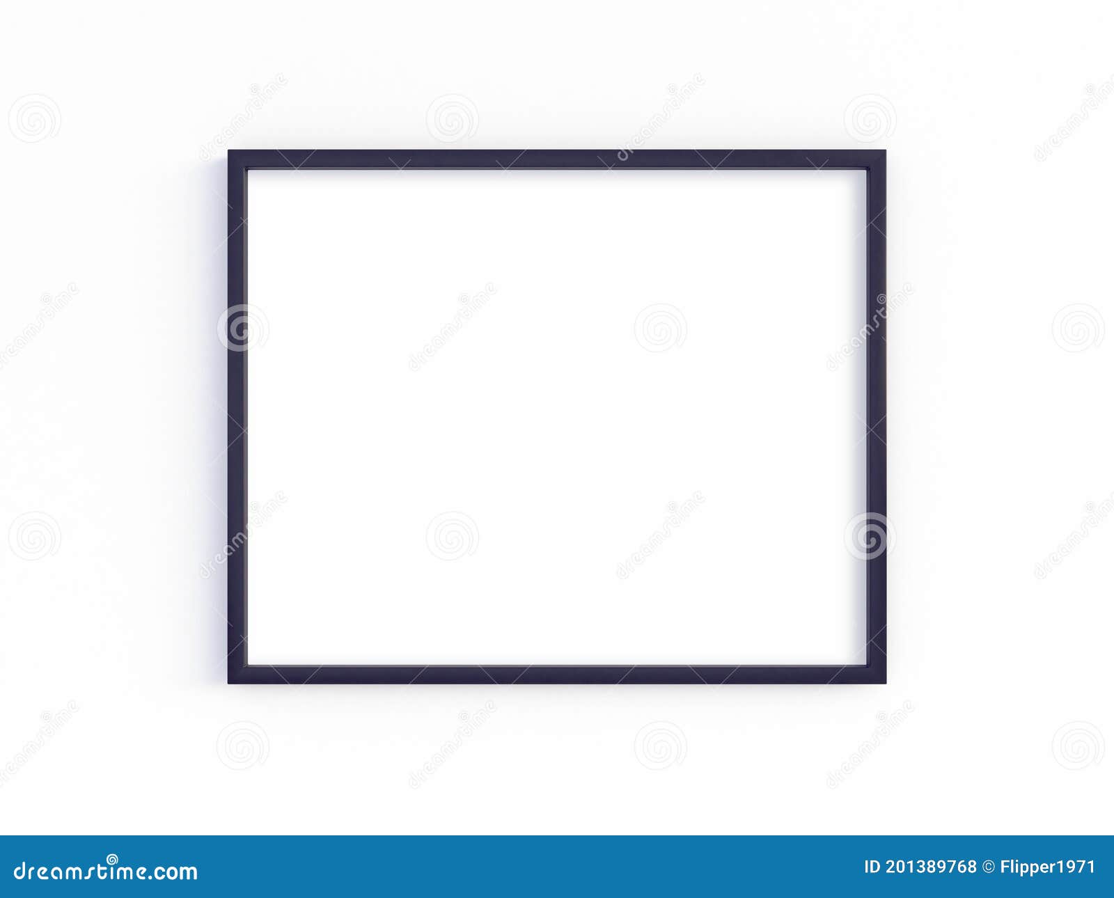Thin Black Frame with Horizontal Orientation Stock Illustration ...
