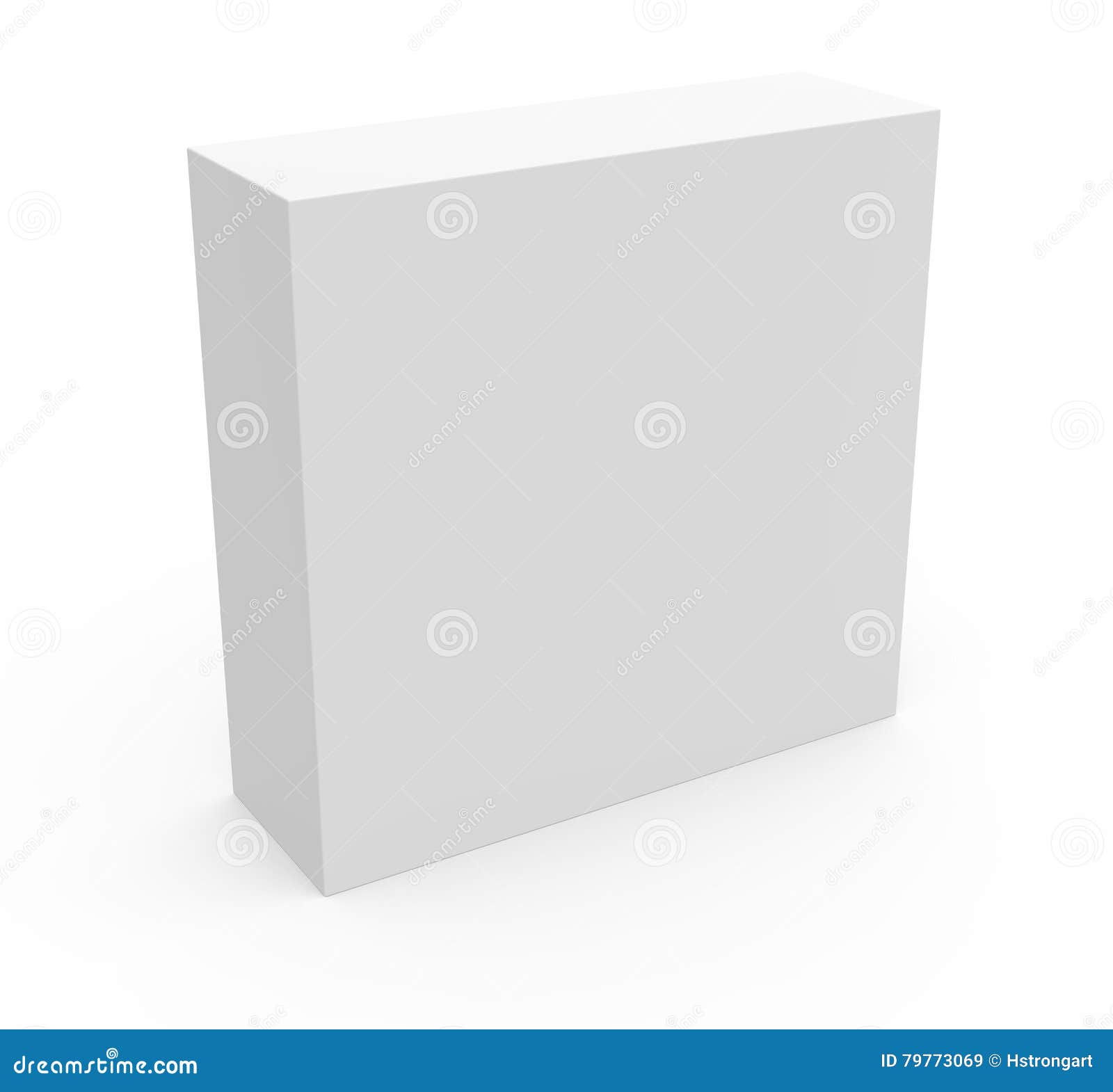 Thin Blank Template Box Model Stock Illustration - Illustration of ...