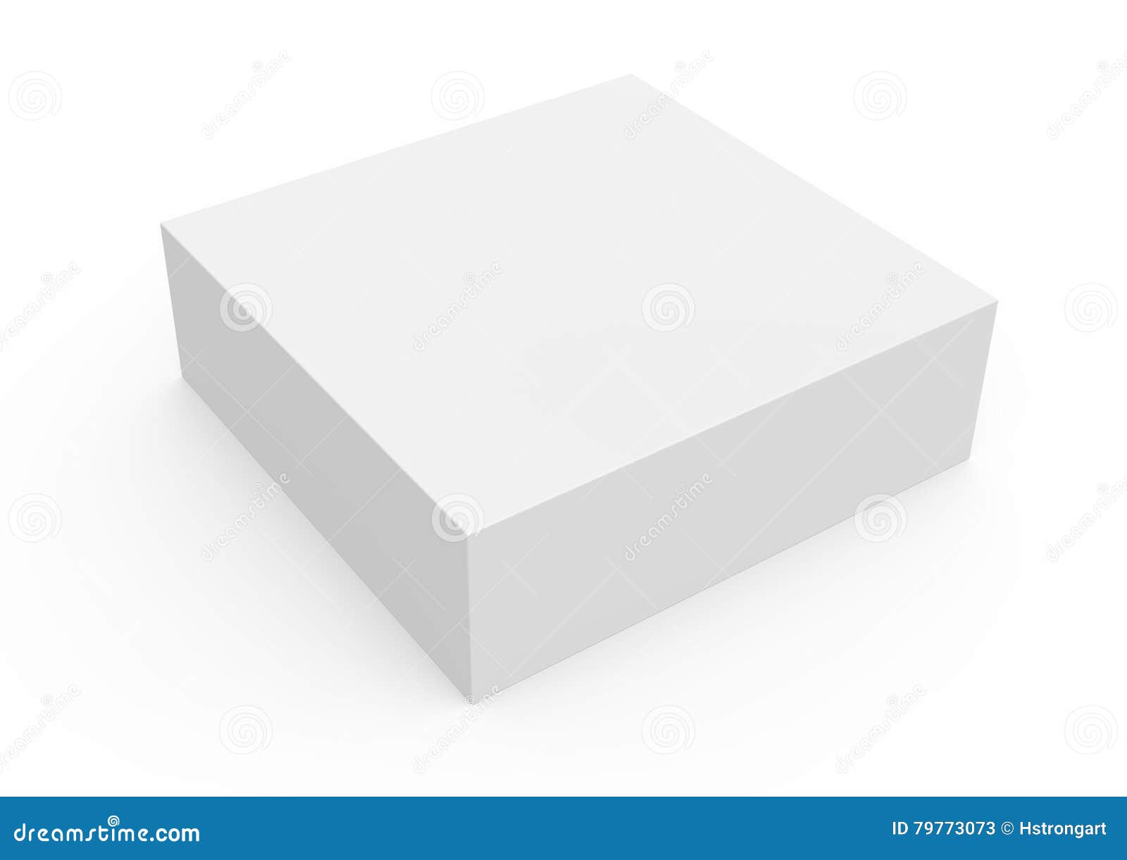 Thin Blank Template Box Model Stock Illustration - Illustration of item ...