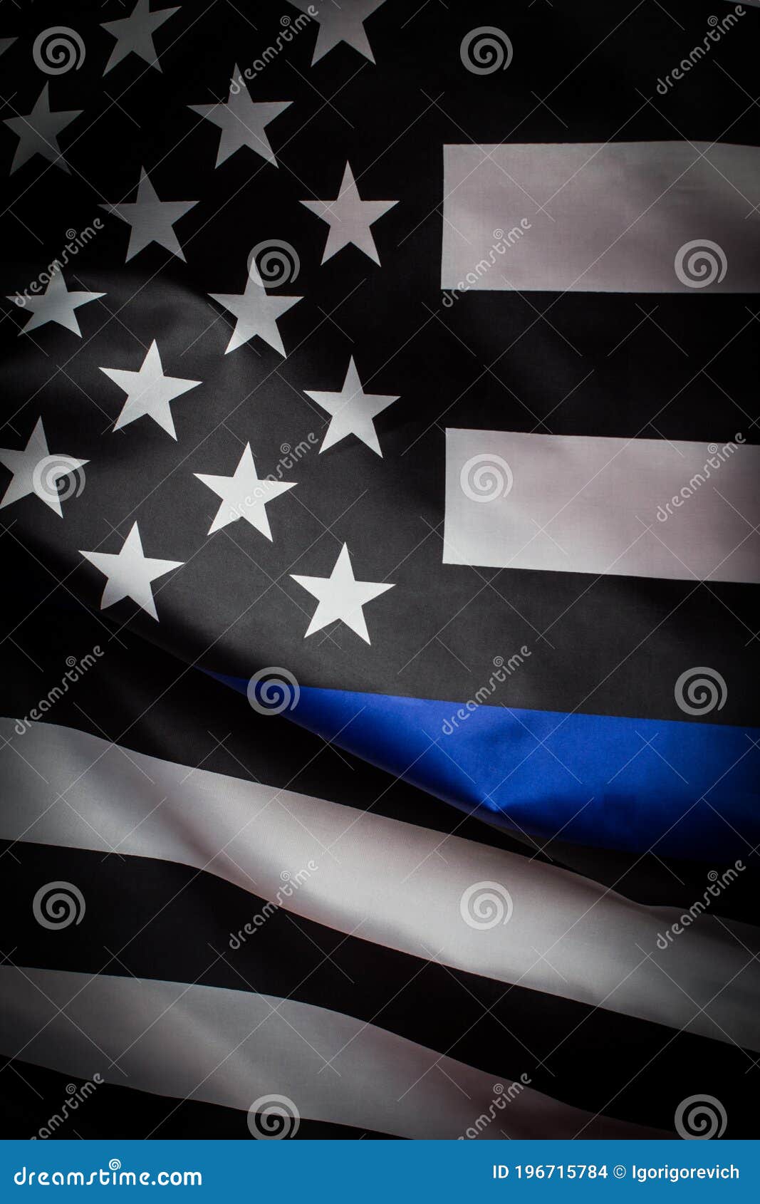 Police Thin Blue Line Flag Royalty-Free Stock Photography ...