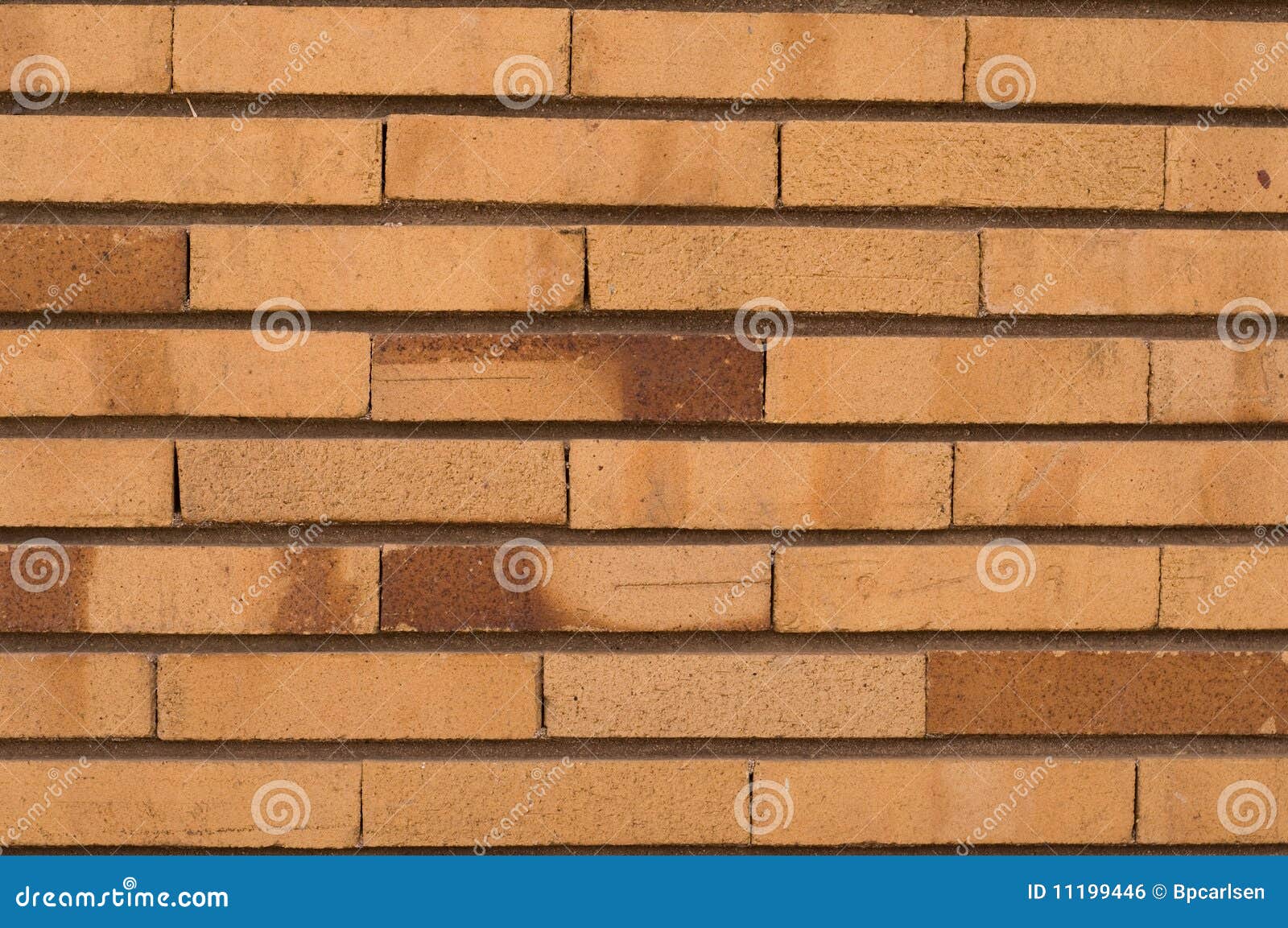 Thin brick wall horizontal stock photo. Image of square - 11199446