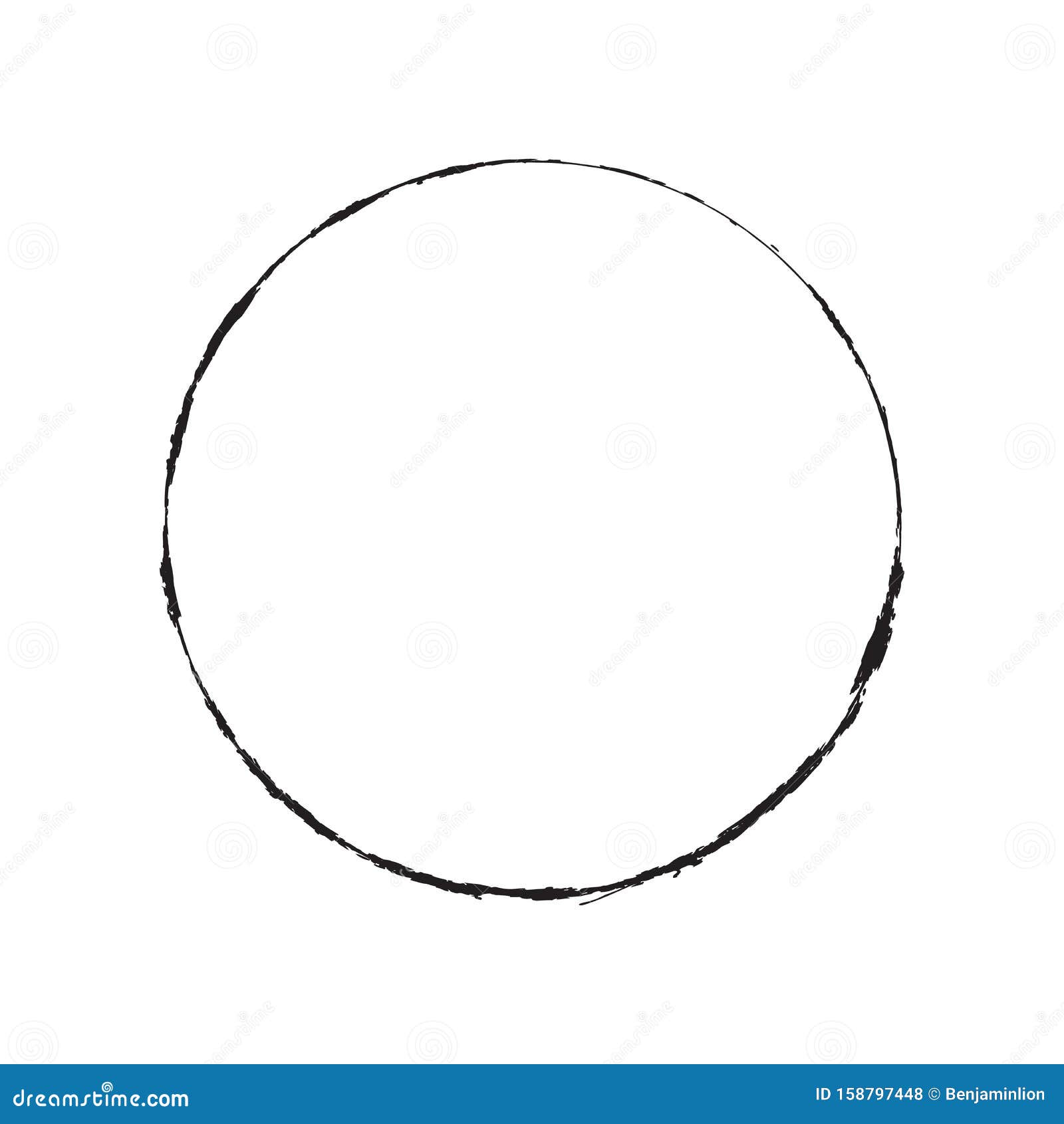 Thin Circle Frame stock vector. Illustration of blot - 158797448