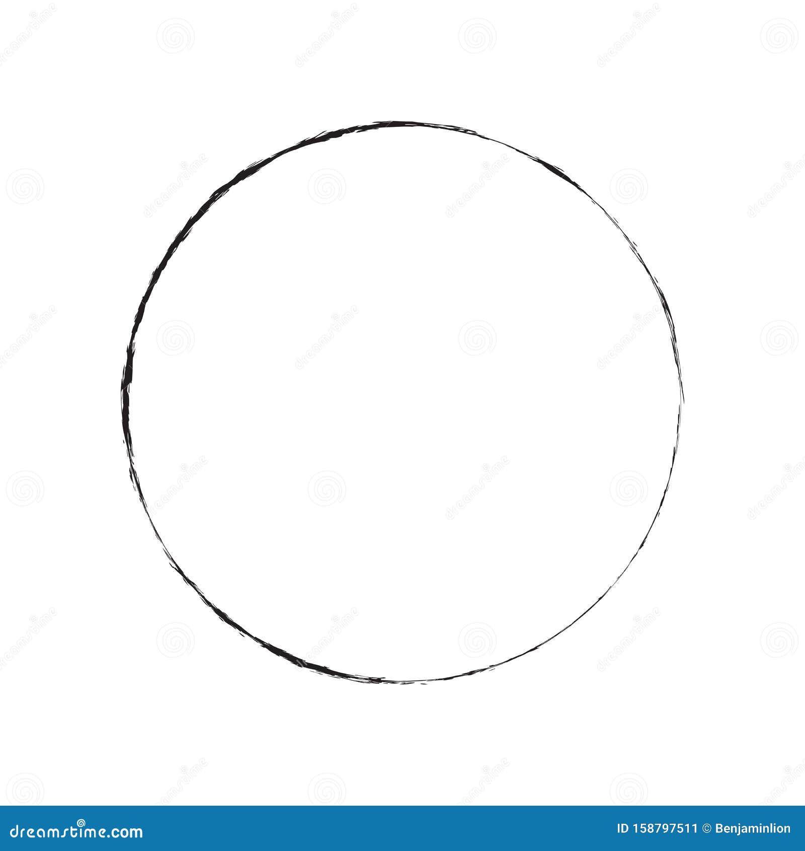 Thin Circle Frame stock vector. Illustration of document - 158797511
