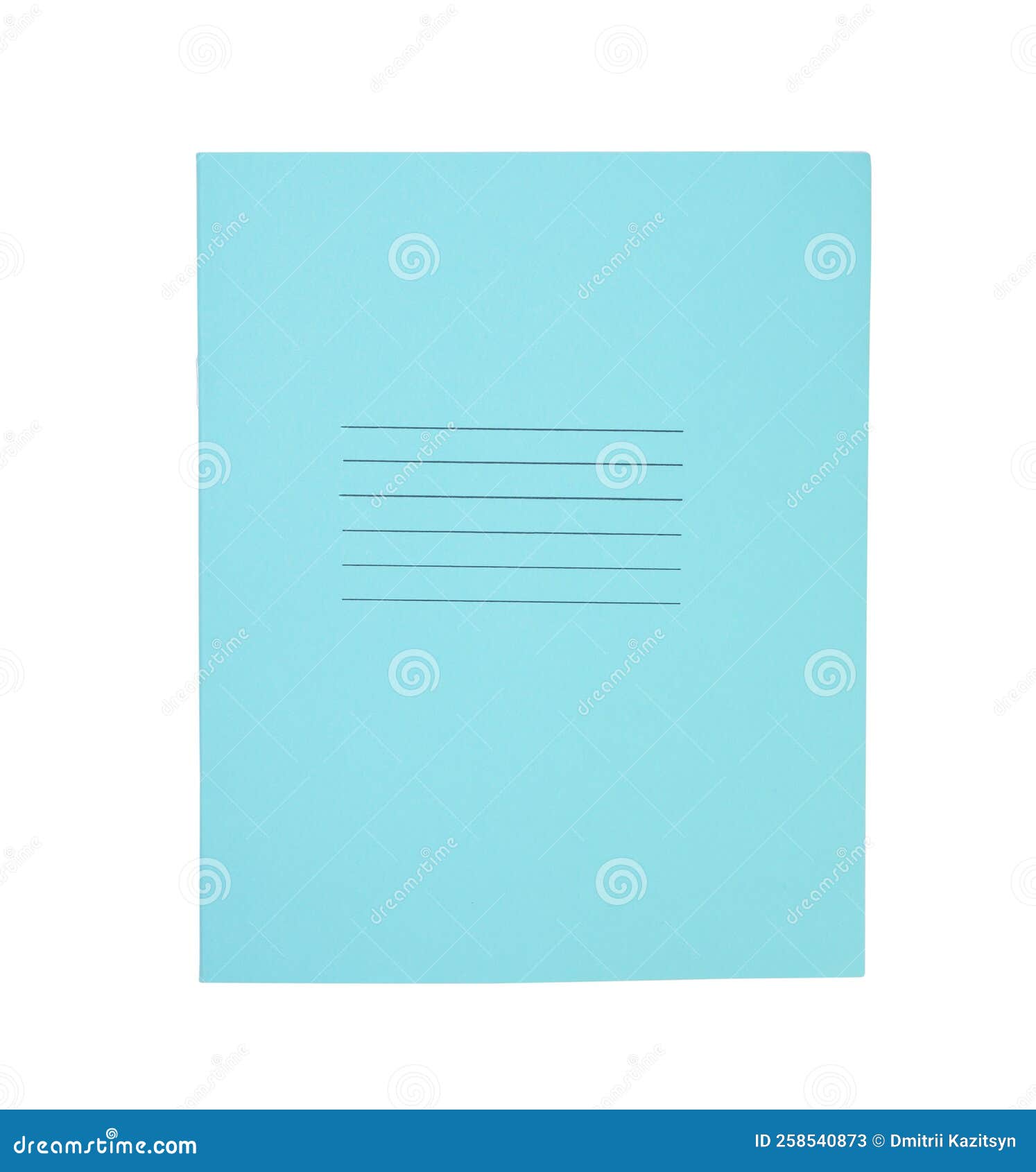School Notebook Isolated on White Stock Image - Image of empty, design ...