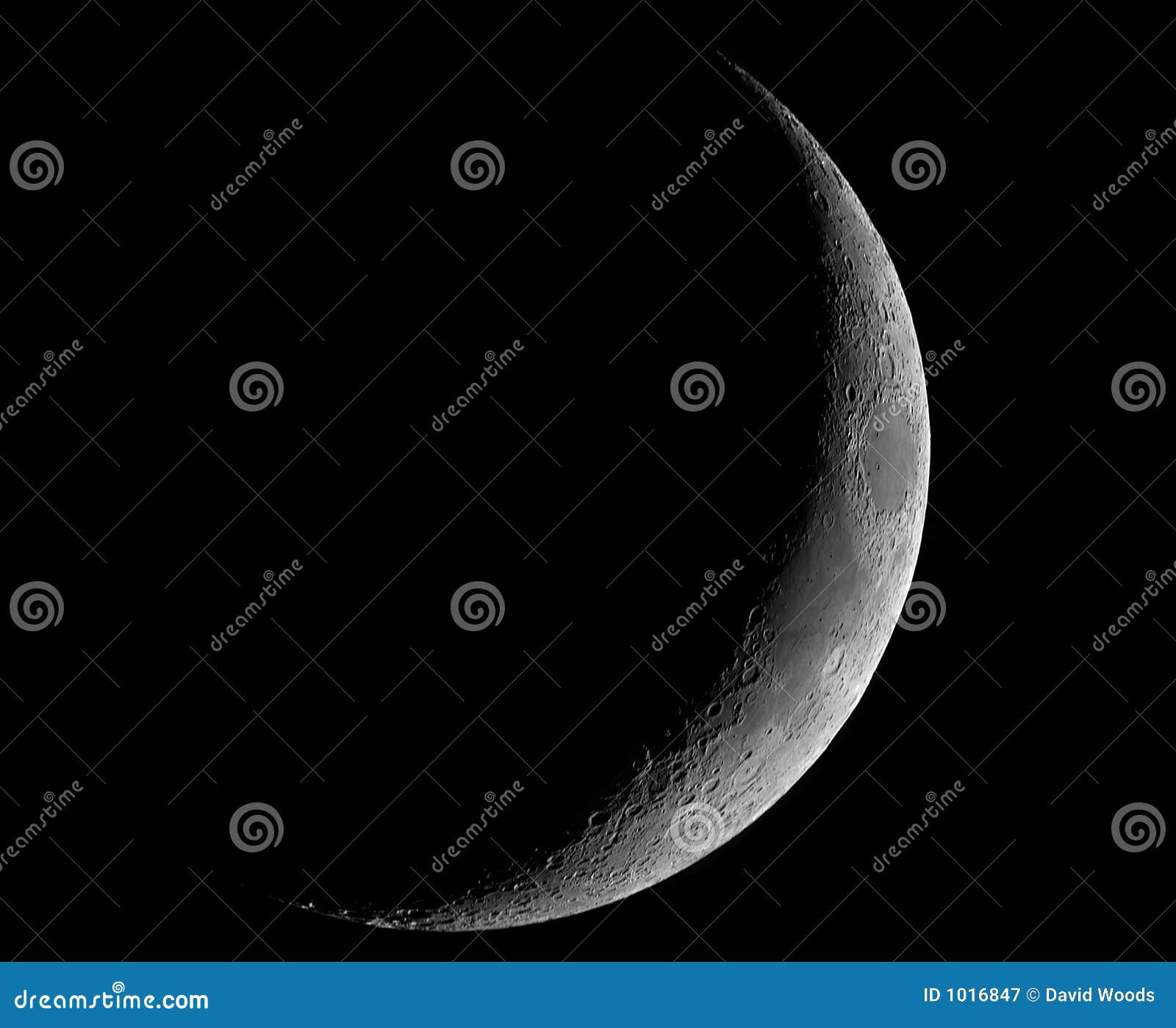 Thin crescent moon stock image. Image of impact, rocky - 1016847