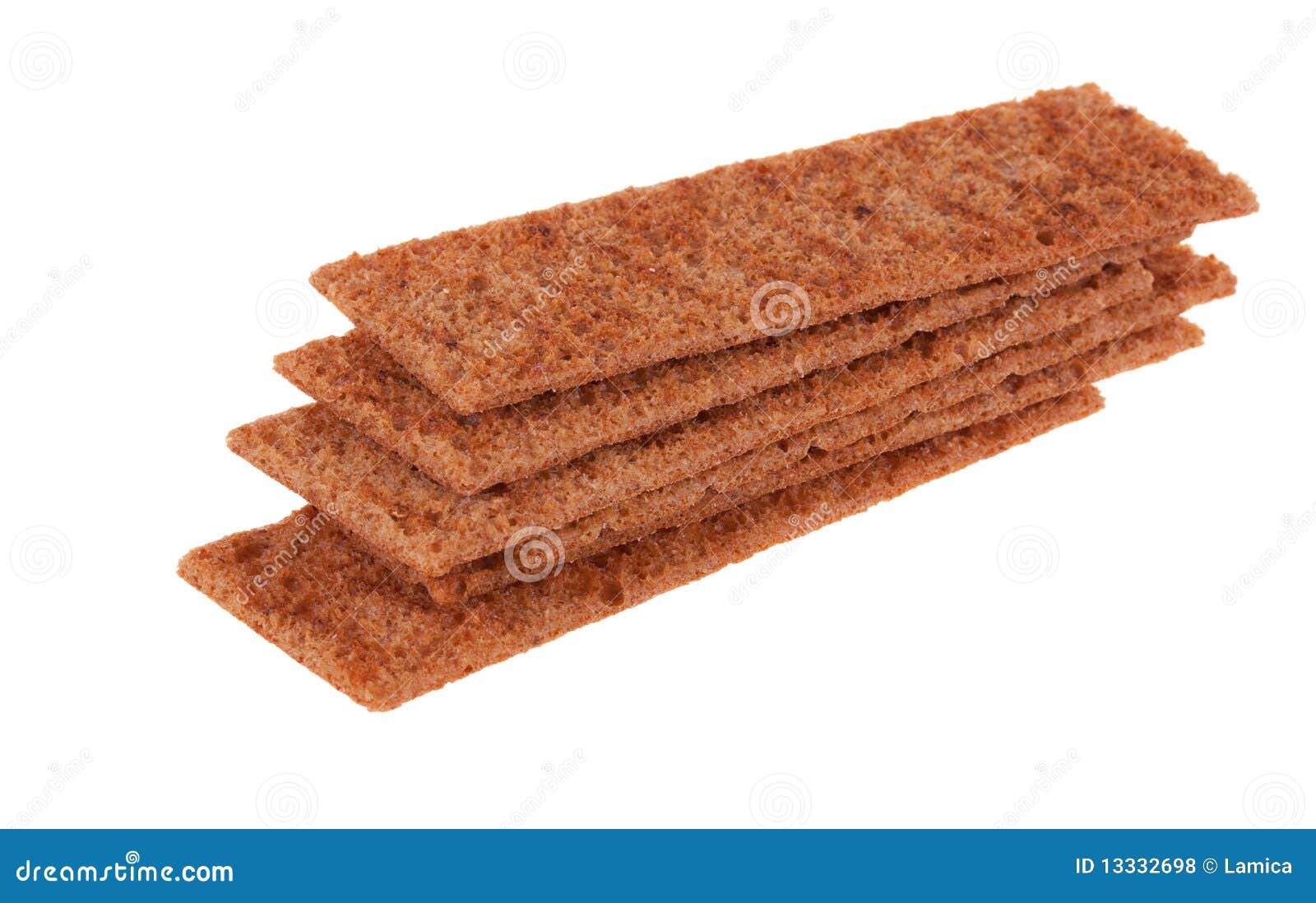 Thin crispbread stock photo. Image of tasty, isolated - 13332698