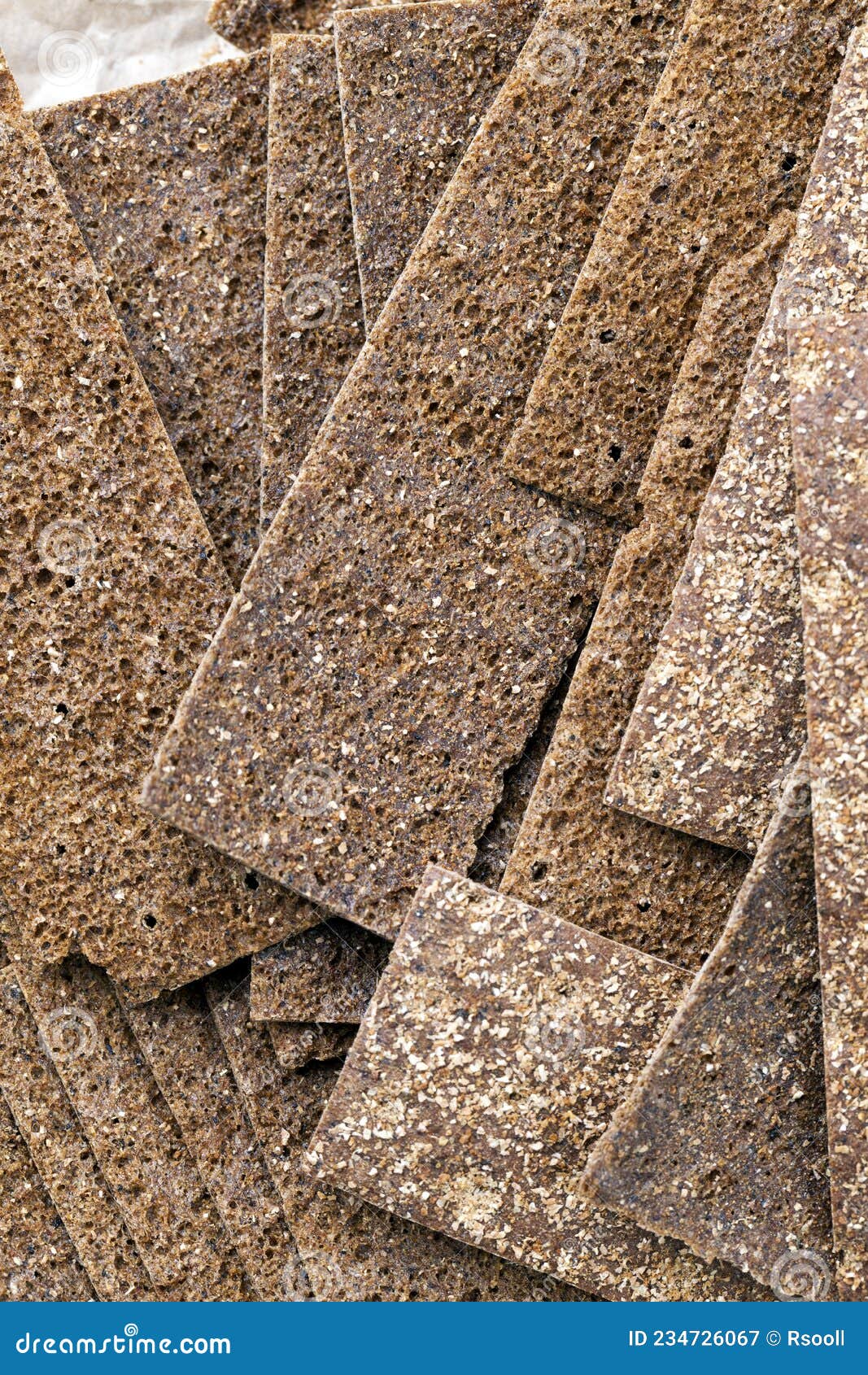 Thin and Crispy Bread Close Up Stock Image - Image of thin, healthy ...