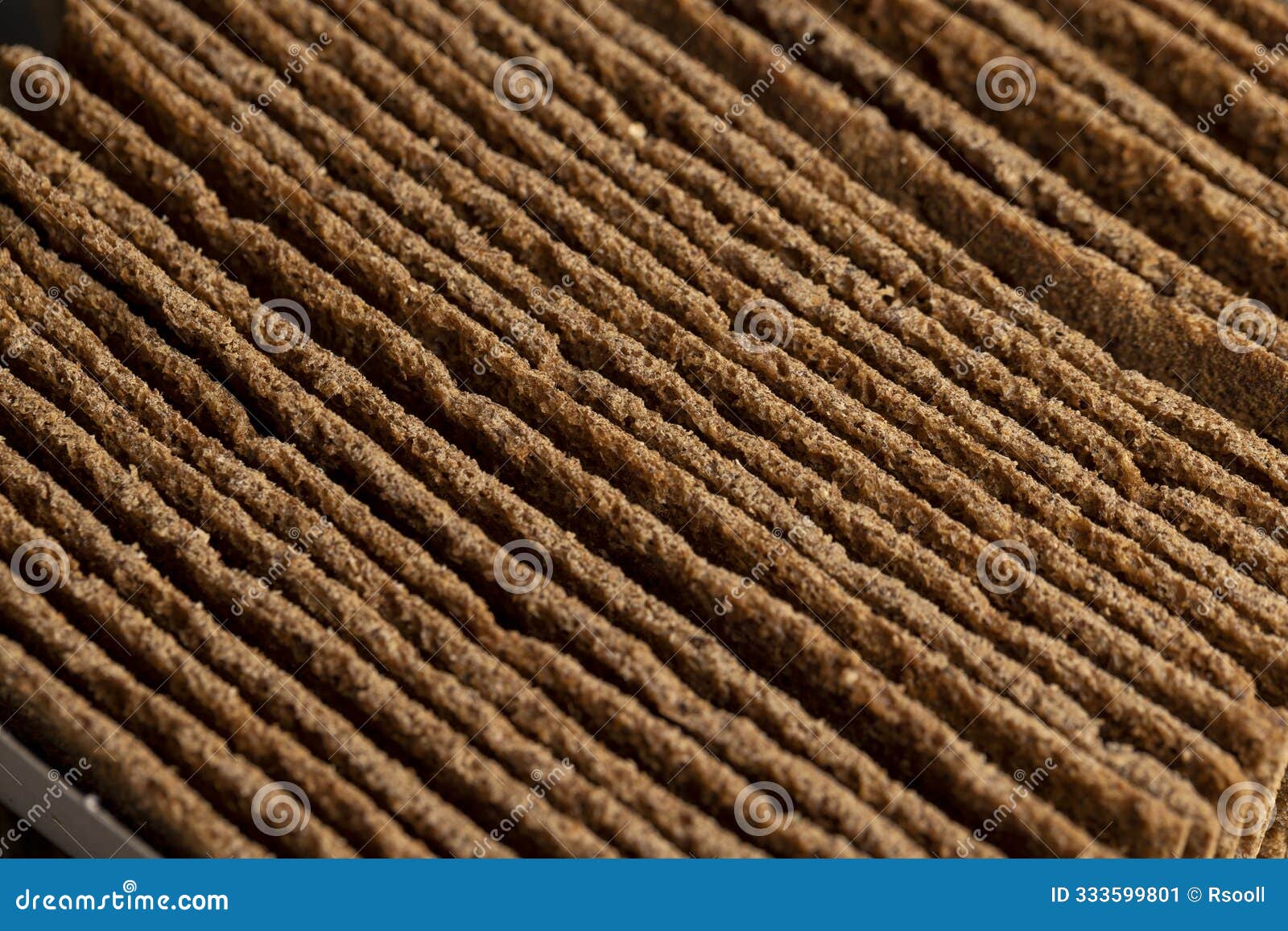 Thin Crispy Rye Flour Bread with Bran Stock Image - Image of eating ...