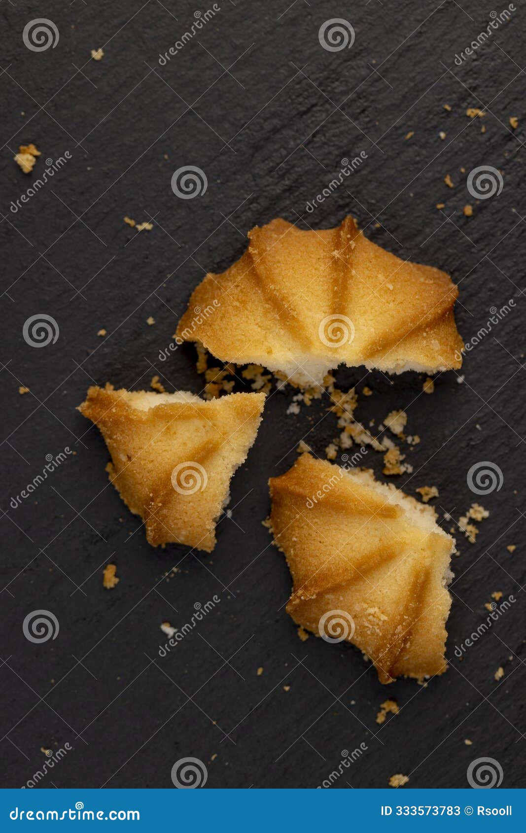 Thin and Crispy Shortbread Cookies on the Table Stock Image - Image of ...