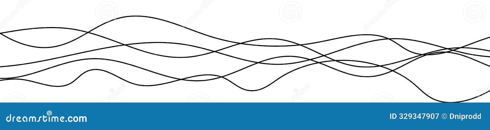 Thin Curved Wavy Lines Cartoon Vector | CartoonDealer.com #329608965