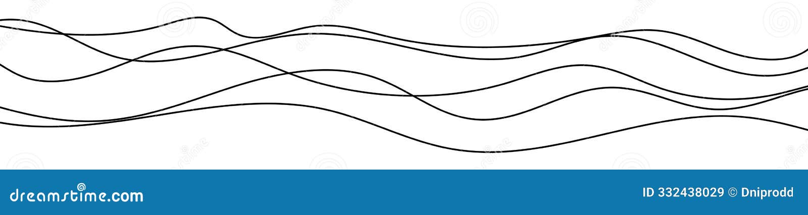 Thin Curved Wavy Lines Cartoon Vector | CartoonDealer.com #332438029