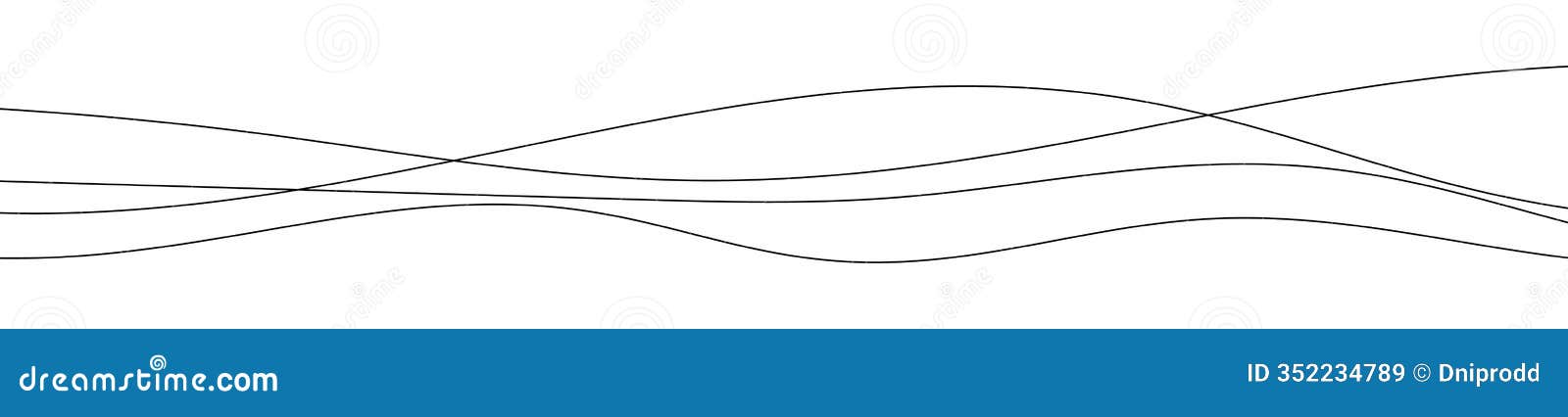 Thin Curved Wavy Lines Cartoon Vector | CartoonDealer.com #330382241