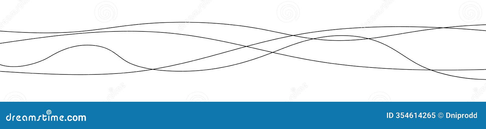Thin Curved Wavy Lines Cartoon Vector | CartoonDealer.com #330382241