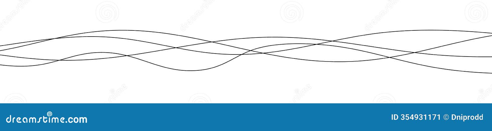 Thin Curved Wavy Lines Cartoon Vector | CartoonDealer.com #332438029