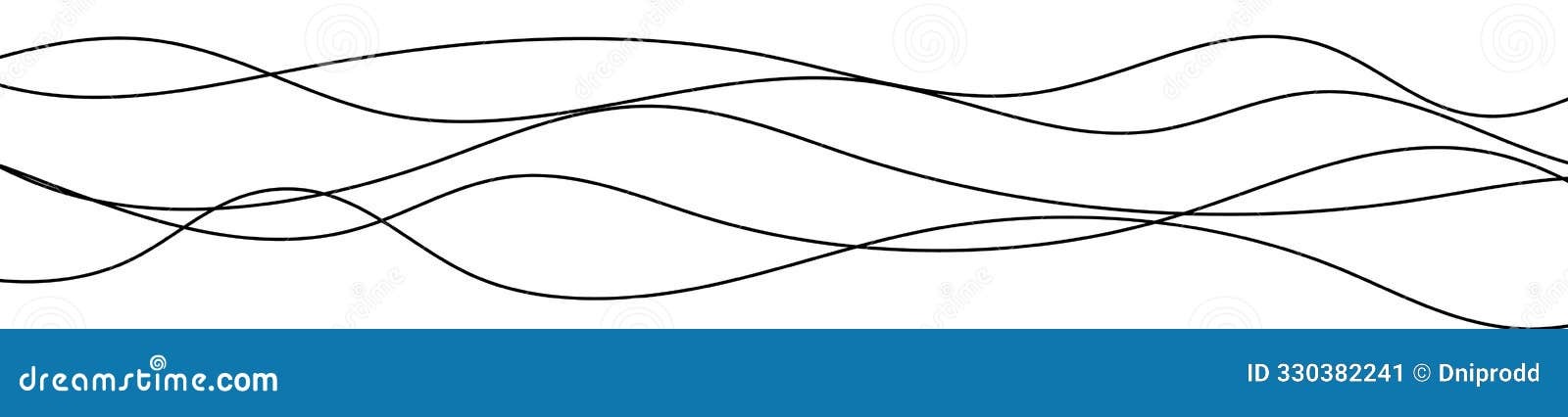 Thin curved wavy lines stock vector. Illustration of graphic - 330382241
