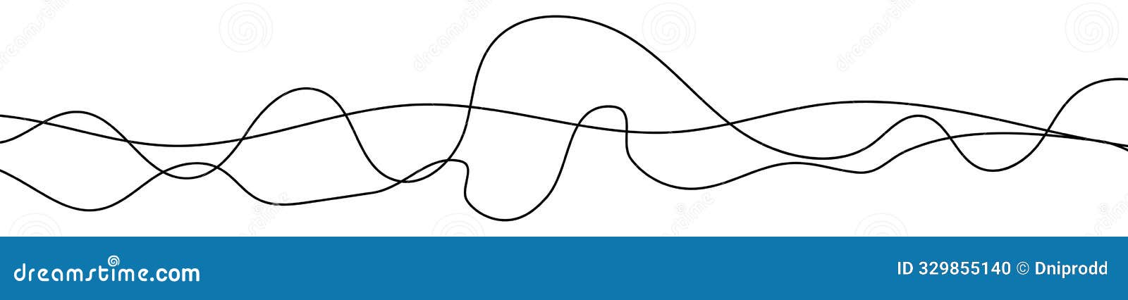 Thin Curved Wavy Lines Cartoon Vector | CartoonDealer.com #329608965