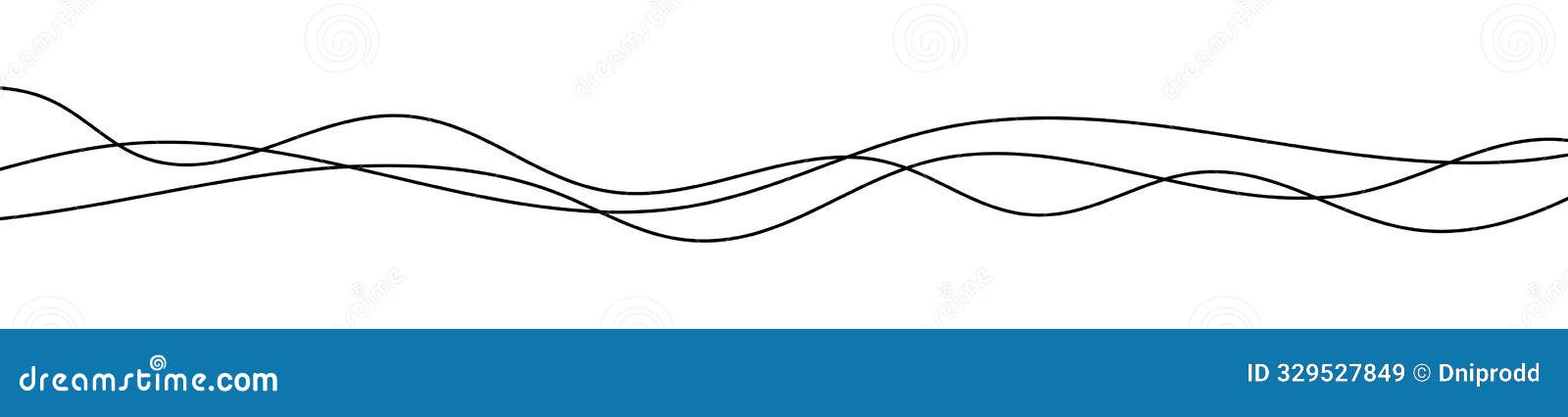 Thin Curved Wavy Lines Cartoon Vector | CartoonDealer.com #329608965
