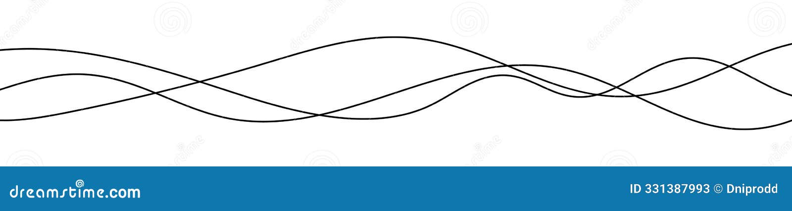 Thin Curved Wavy Lines Cartoon Vector | CartoonDealer.com #332438029