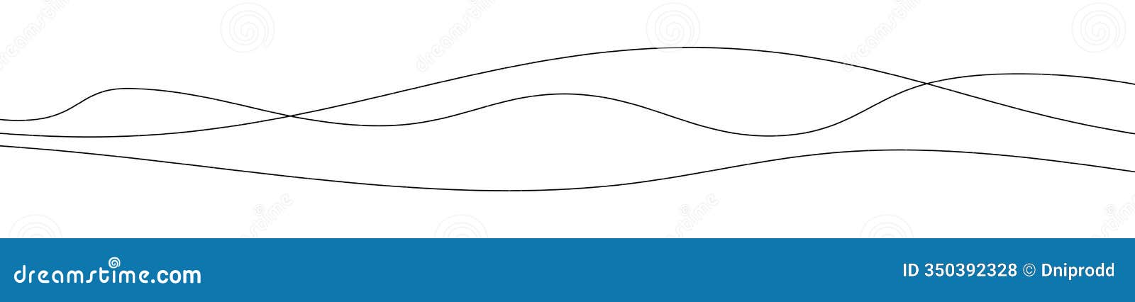 Thin Curved Wavy Lines Cartoon Vector | CartoonDealer.com #332438029