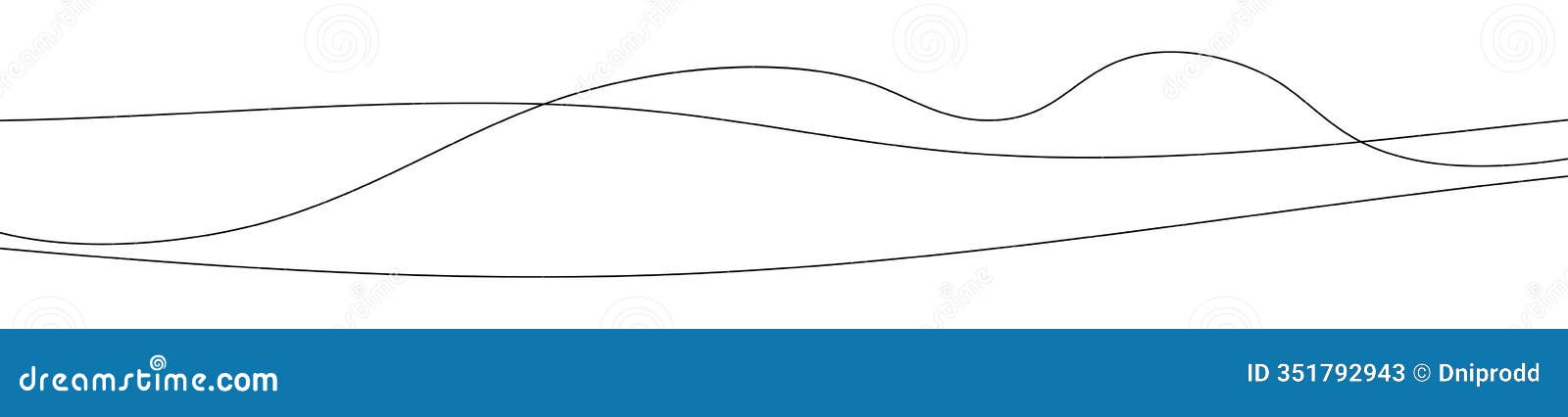 Thin Curved Wavy Lines Cartoon Vector | CartoonDealer.com #330382241