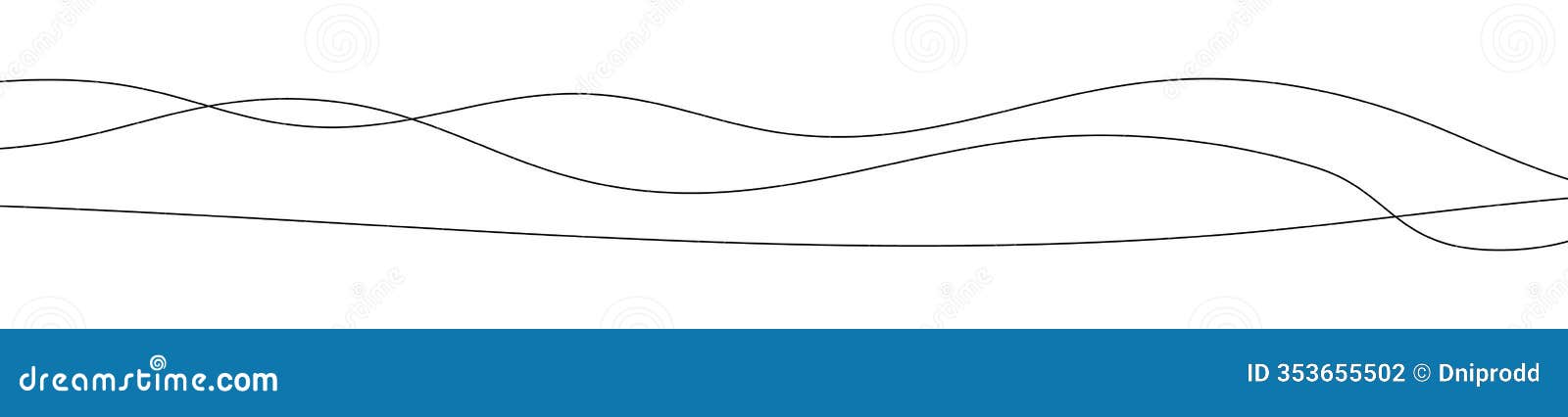 Thin Curved Wavy Lines Cartoon Vector | CartoonDealer.com #329527849