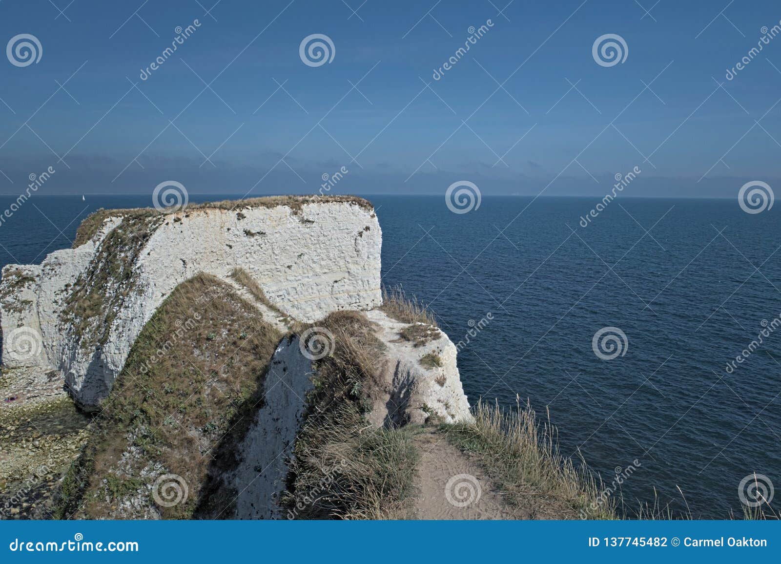 Narrow cliff tops. stock photo. Image of thin, formation - 137745482