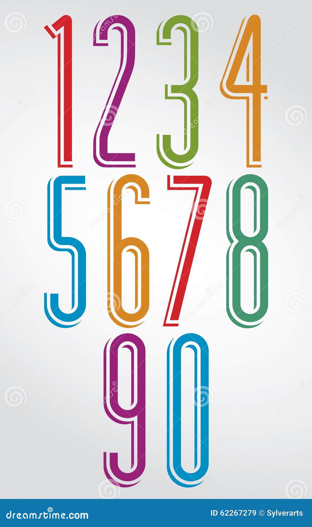 Rounded Numbers Infographics Template Design. Business Concept ...