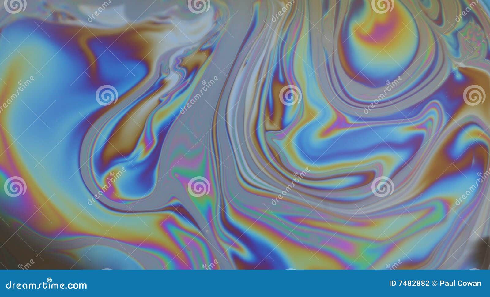 Thin Film Interference Patterns Stock Photo - Image of design, rainbow ...