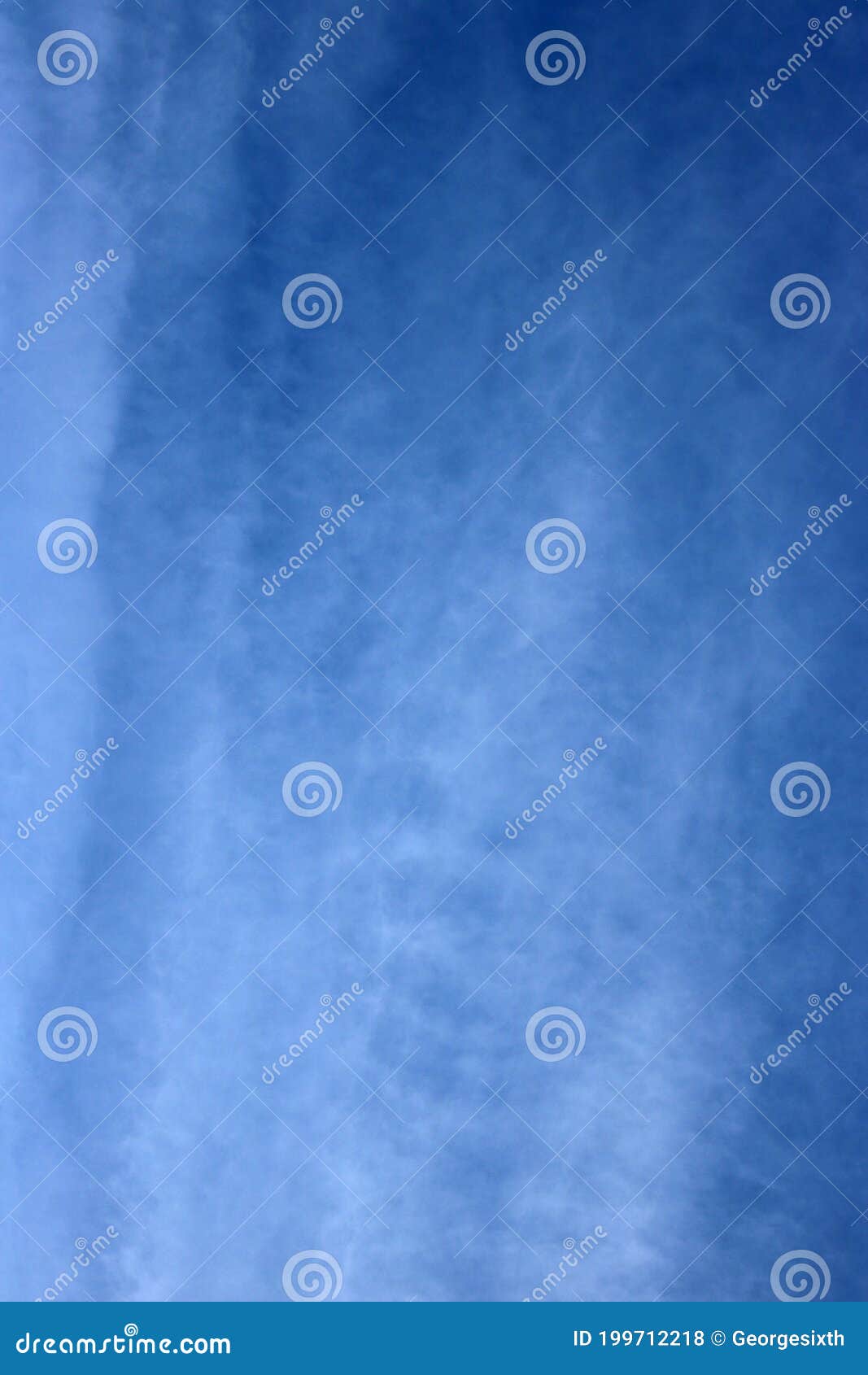 Thin High Altitude Clouds Against a Blue Sky Stock Photo - Image of ...