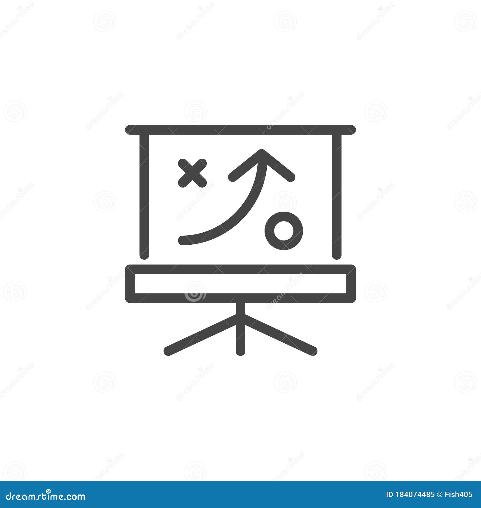 Thin Icon Planning, Strategy and Tactic or Training. Such Line Sign As ...