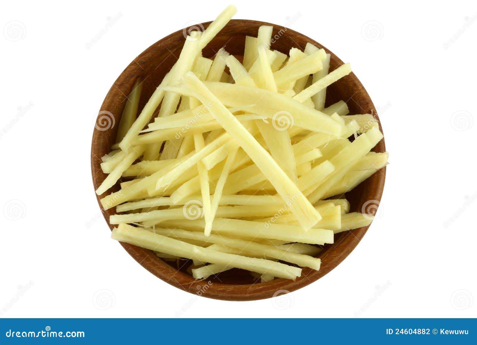 Thin Julienne Strips of Ginger Rhizome Root Stock Photo - Image of ...