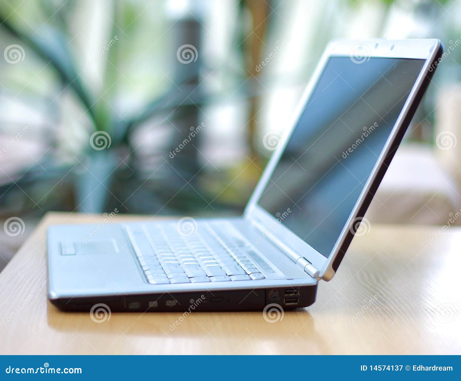 Thin laptop stock image. Image of interior, hardware - 14574137